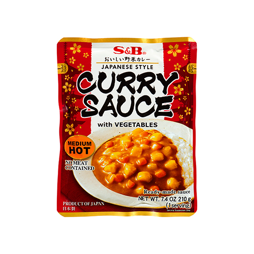 CURRY SAUCE VEGETABLES MED-HOT "SB" 210G - Uchitomishop - Magasin en ligne Japonais - Livraison ...